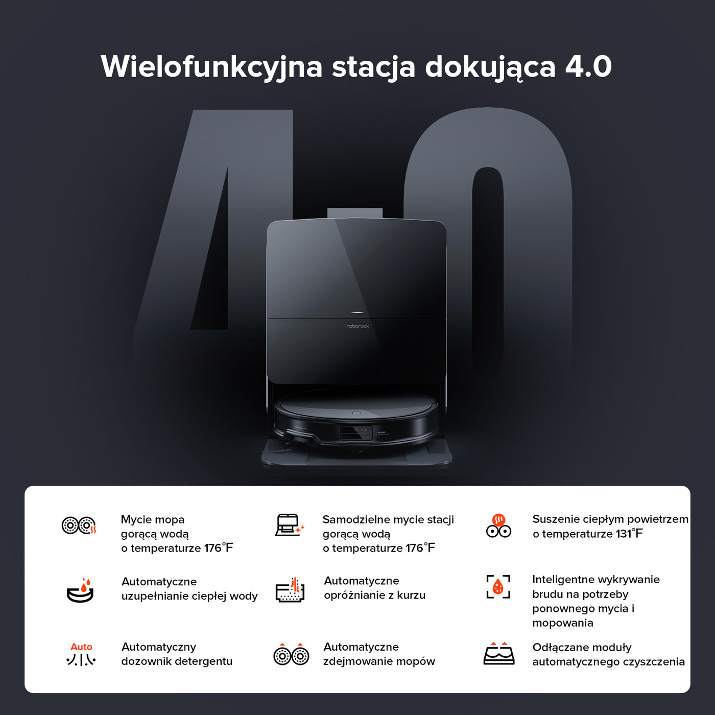 Roborock Saros 10R robot sprzątający | Oficjalny sklep Roborock w Polsce